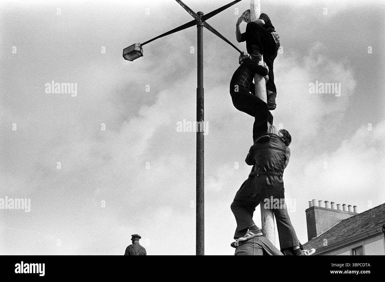 Climbing a greasy pole. Traditional English country games and sport ...