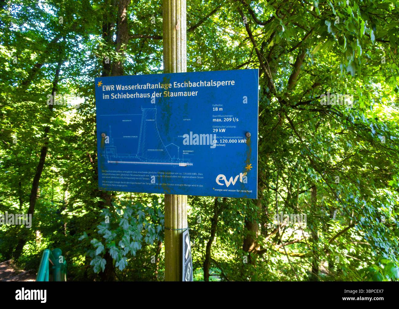 The Eschbach Dam is the first drinking water reservoir in Germany and ...