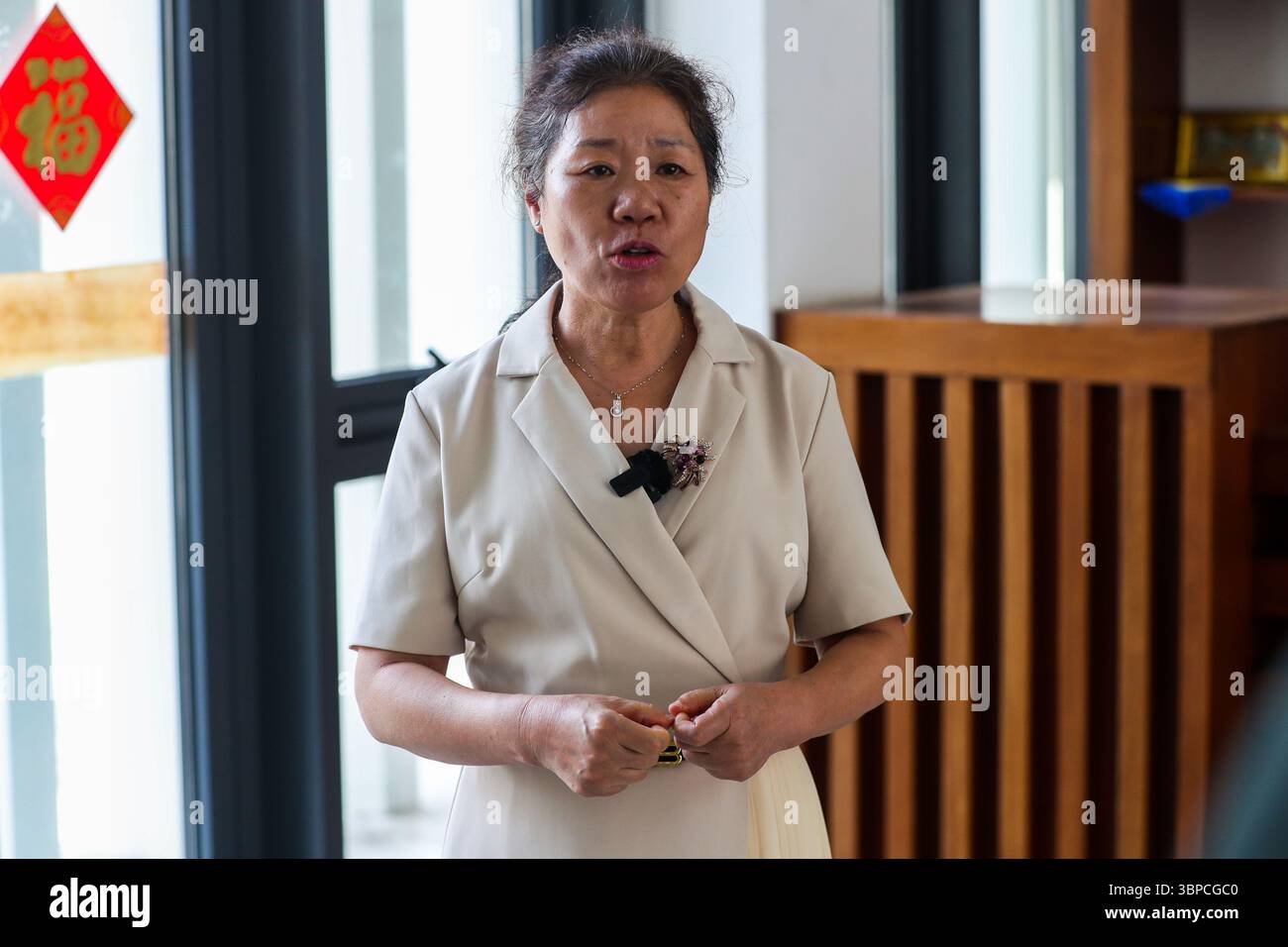 Dar Es Salaam, Tanzania. 4th July, 2025. Zhang Xiaozhen, Chinese director of the Confucius ...