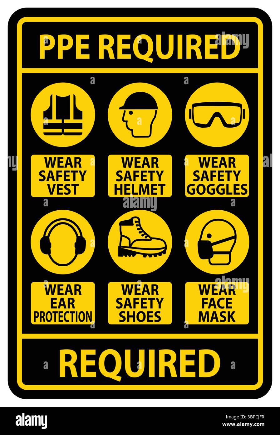This clear and informative sign emphasizes the importance of wearing ...