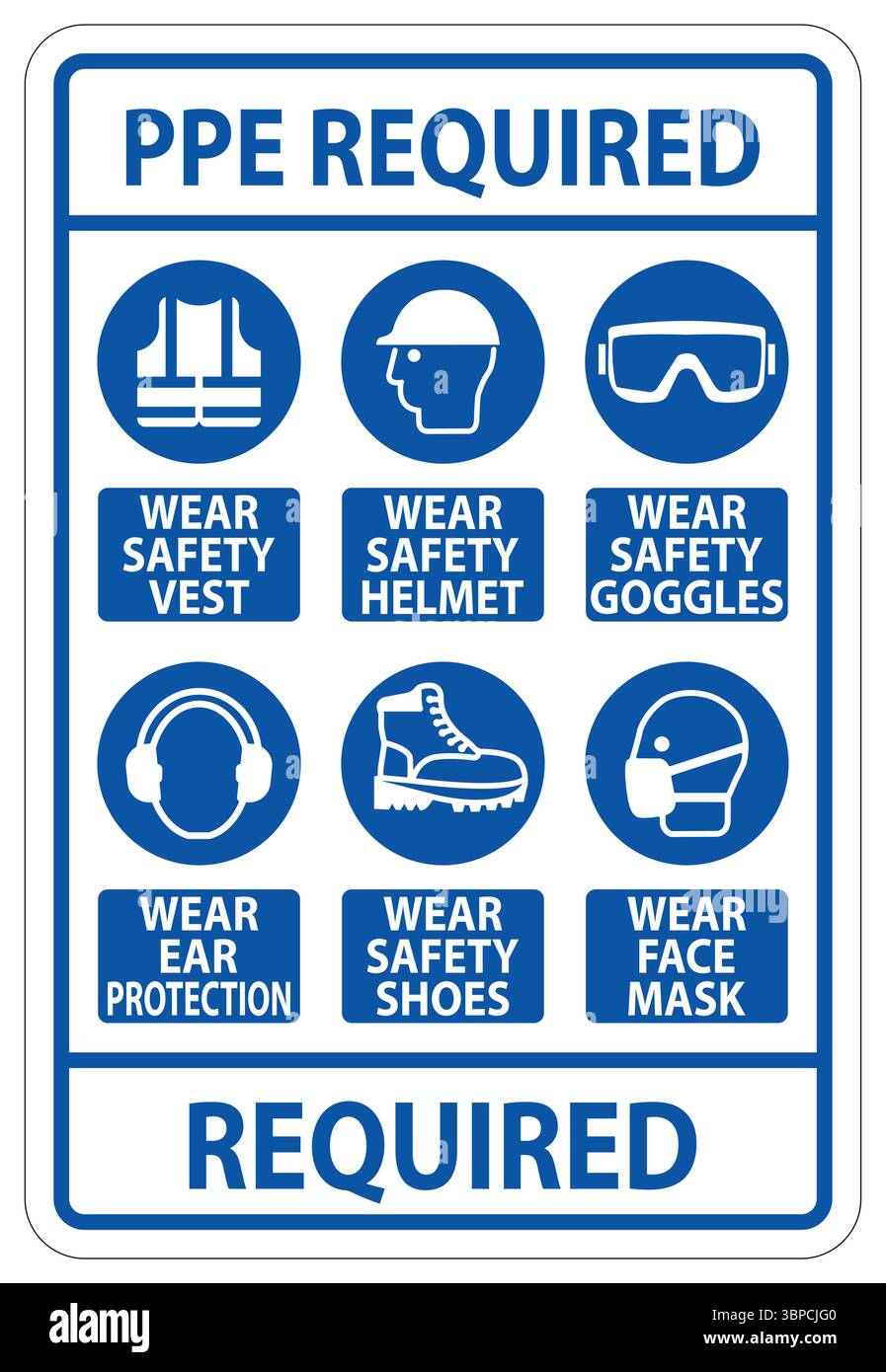 This image features a clear and informative sign illustrating essential ...
