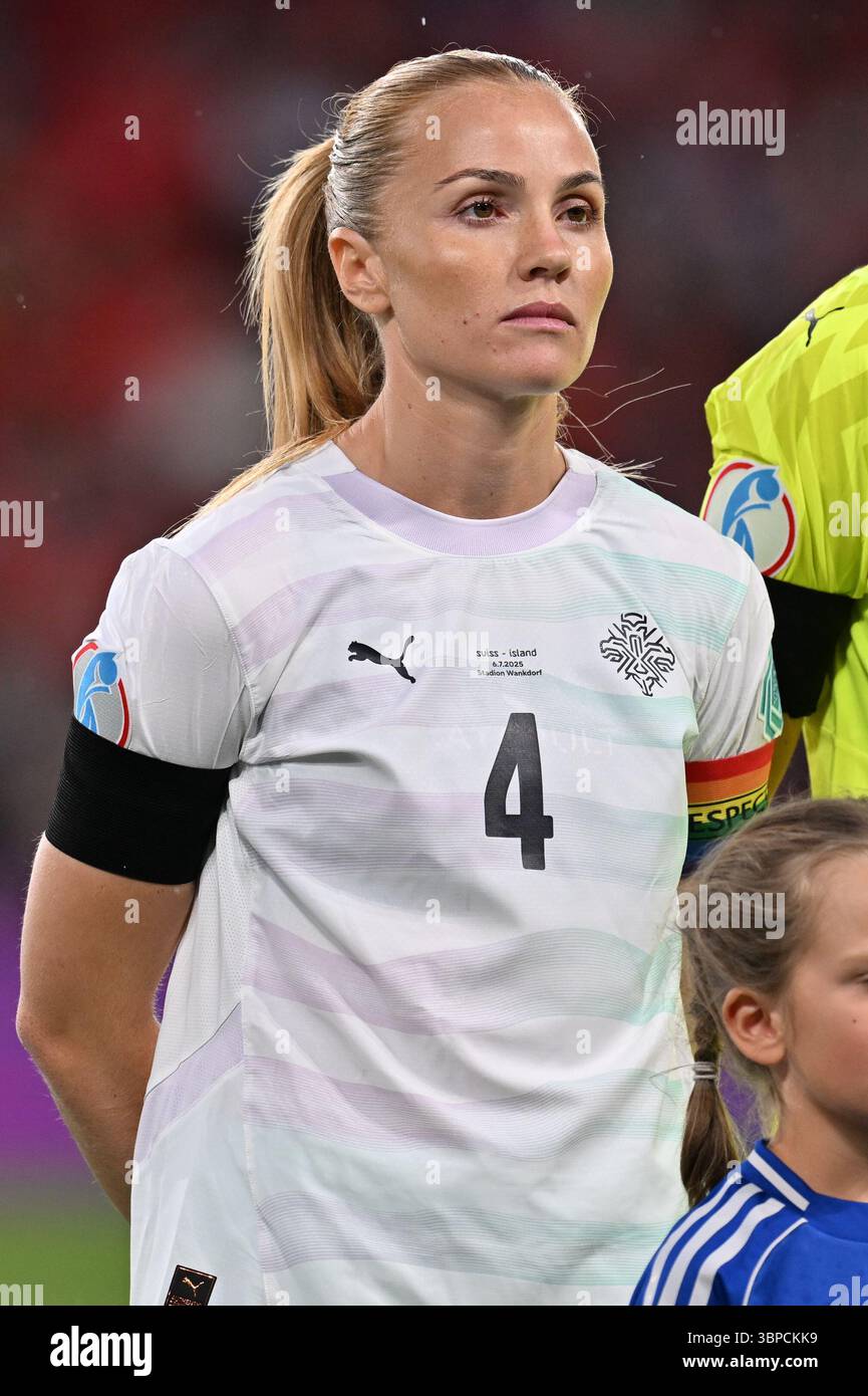 Glodis Viggosdottir (4) of Iceland pictured during the matchday 2 game in group A of the ...