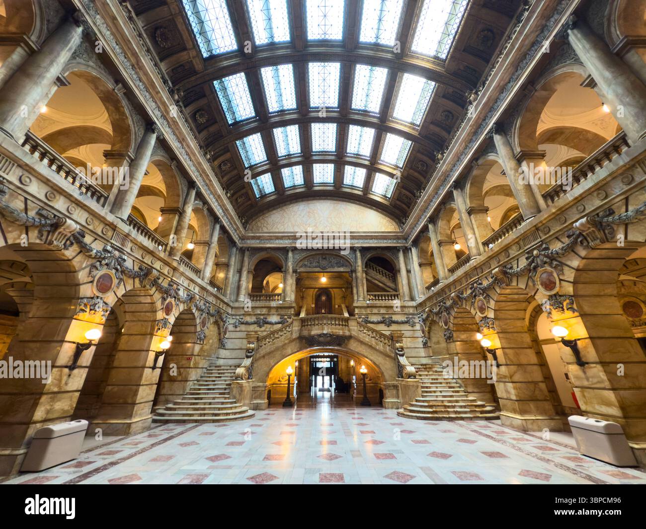 New York City - June 11, 2025: Interior of the Beaux-Arts Surrogate's ...