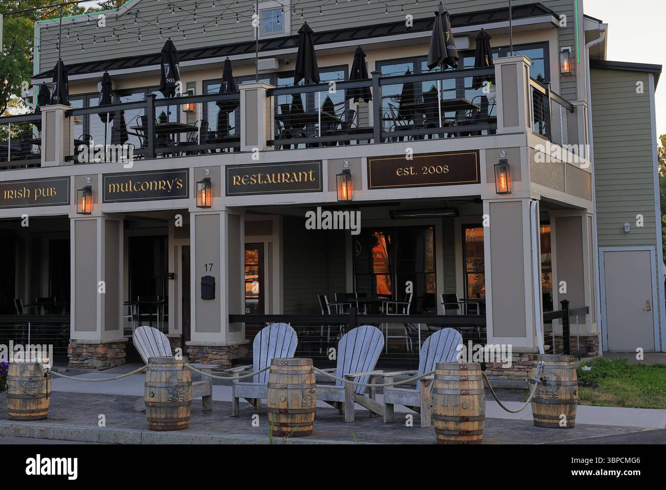 Fairport, NY, USA - July 2nd 2025 - Mulconry's Irish Pub in the Village ...