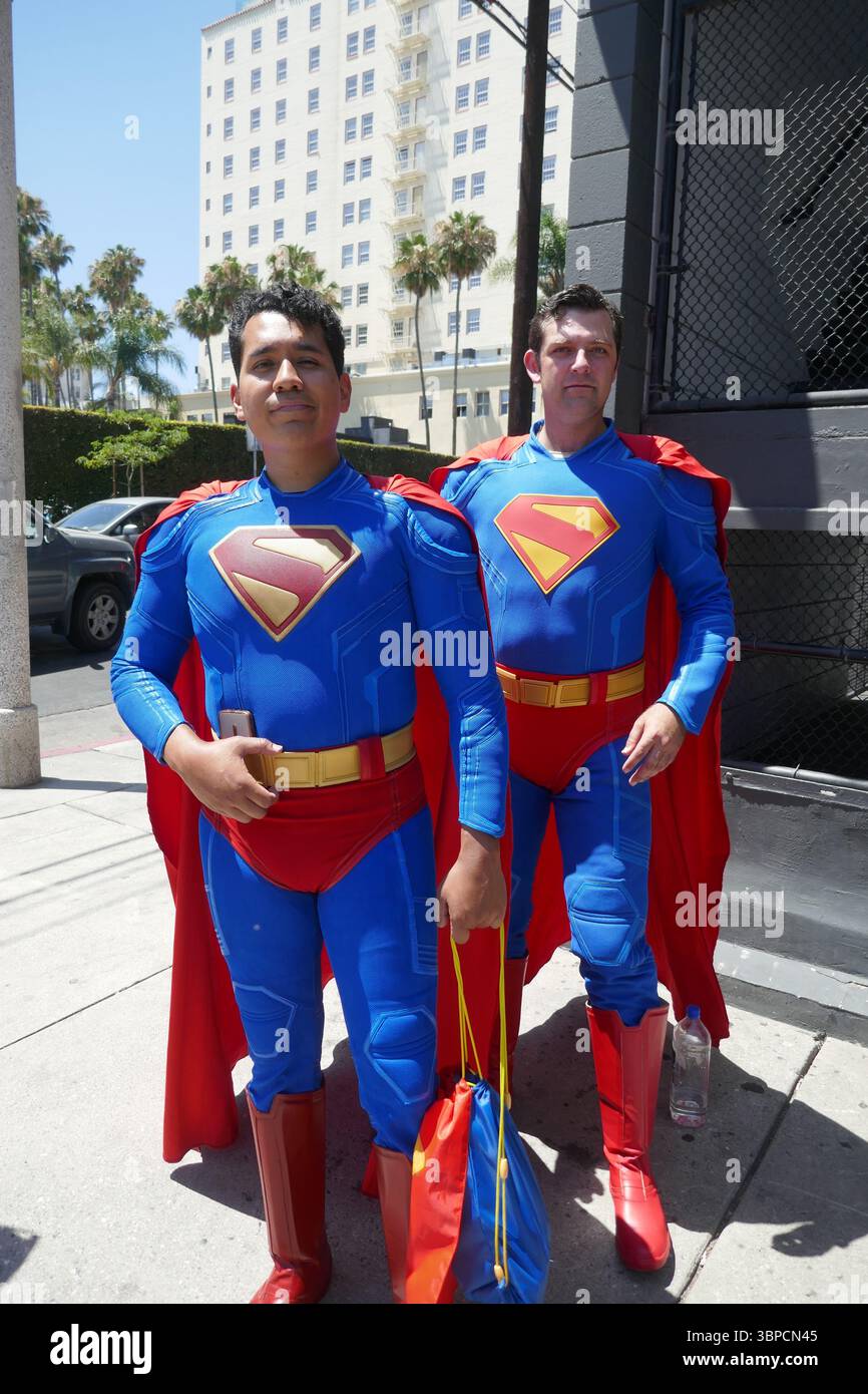 Los Angeles, California, USA 7th July 2025 Superman Costumes at ...