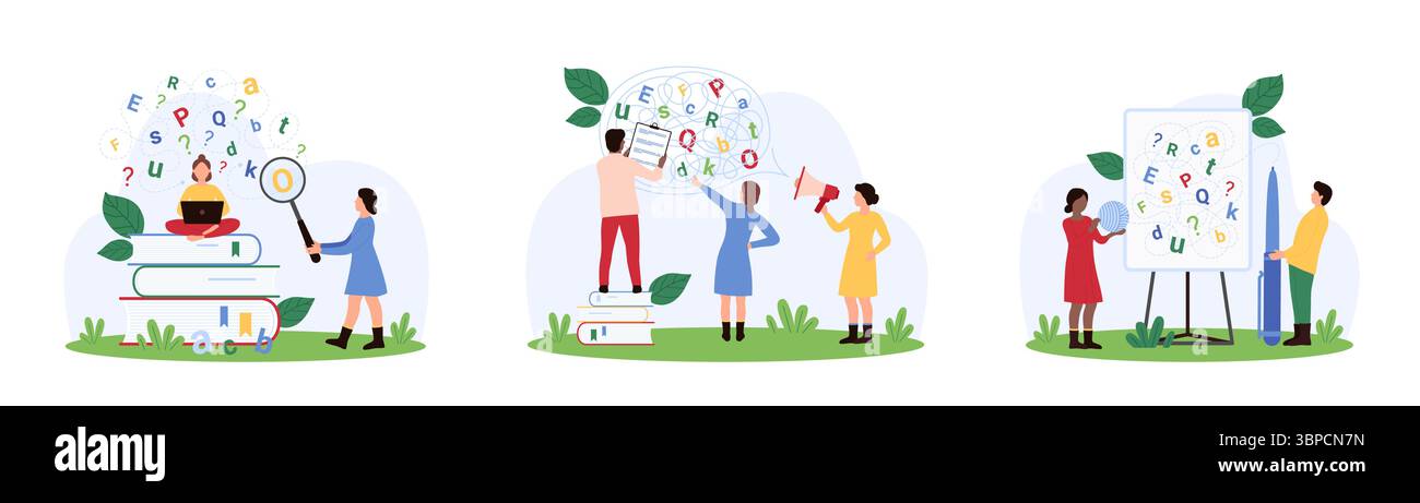 Dyslexia, learning disorder, reading and understanding problem, data ...