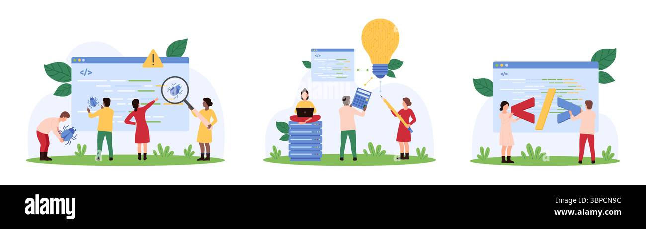 Group people testing Cut Out Stock Images & Pictures - Alamy