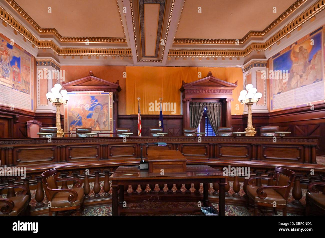 The Supreme Court of Pennsylvania chambers are seen, Tuesday July 1, 2025, in Harrisburg, Pa ...