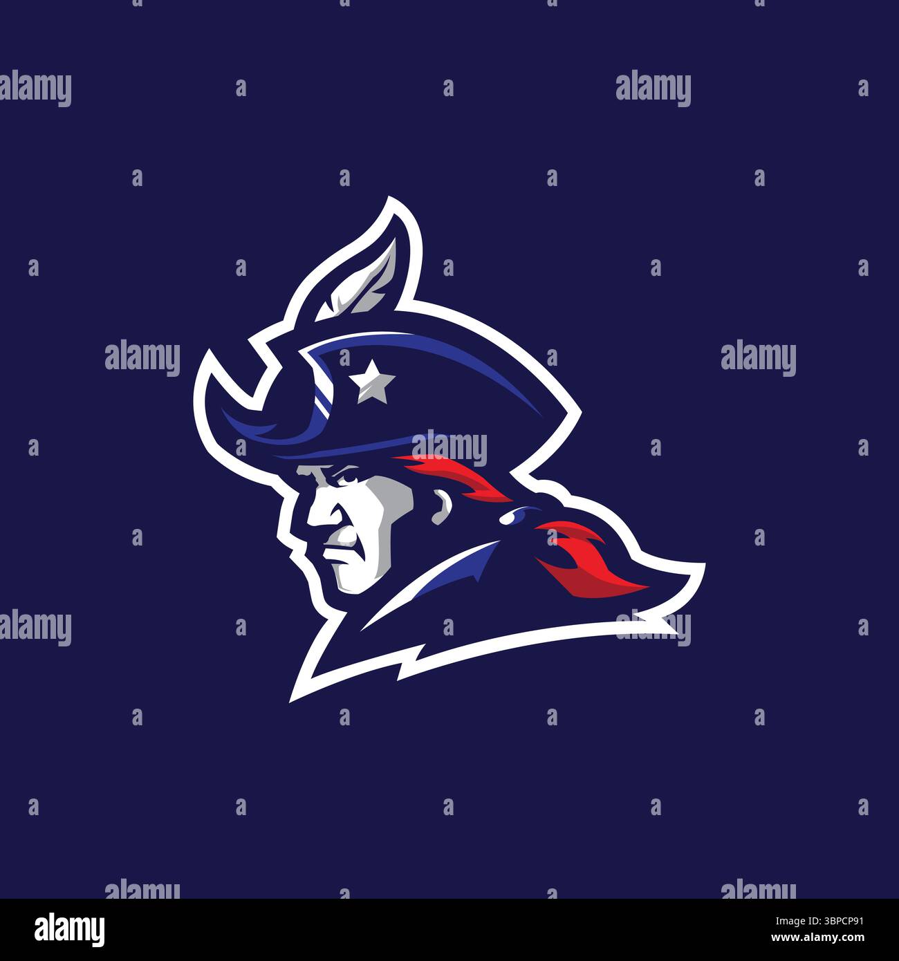 Patriot mascot logo design vector with modern illustration concept ...