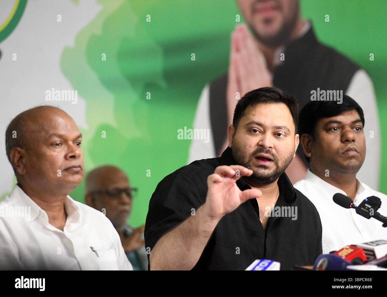 PATNA, INDIA - JULY 7: Leader of Opposition and RJD leader Tejashwi ...