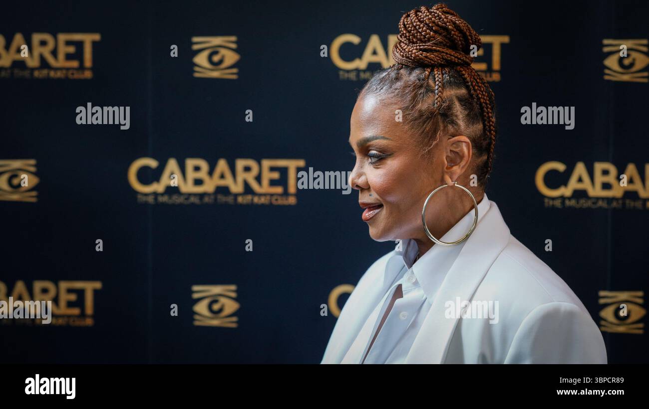 London, UK. 07th July, 2025. Singer Janet Jackson arriving and posing ...