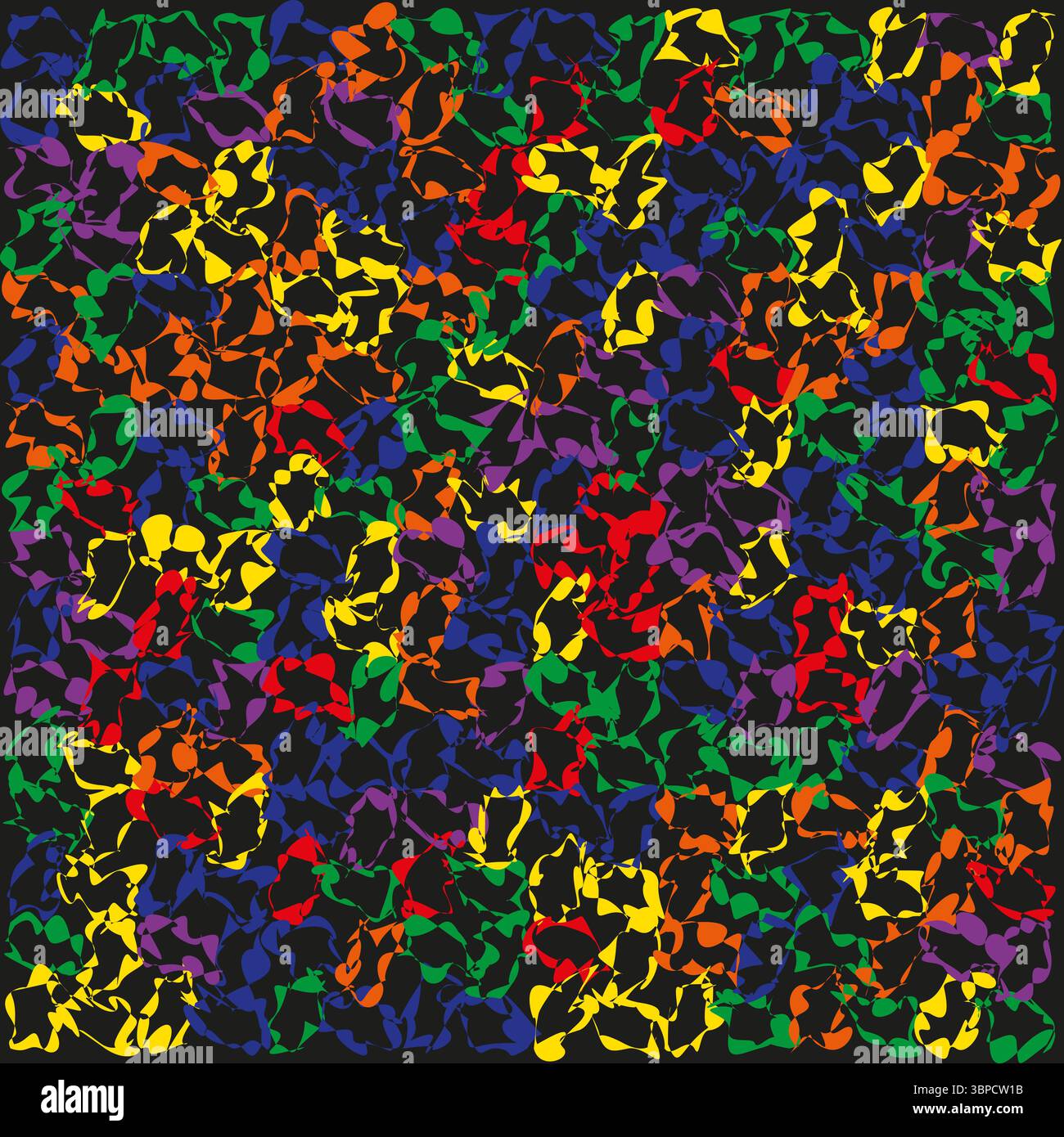 Colorful confetti chaos. Random splatter surface. Energetic Vector ...