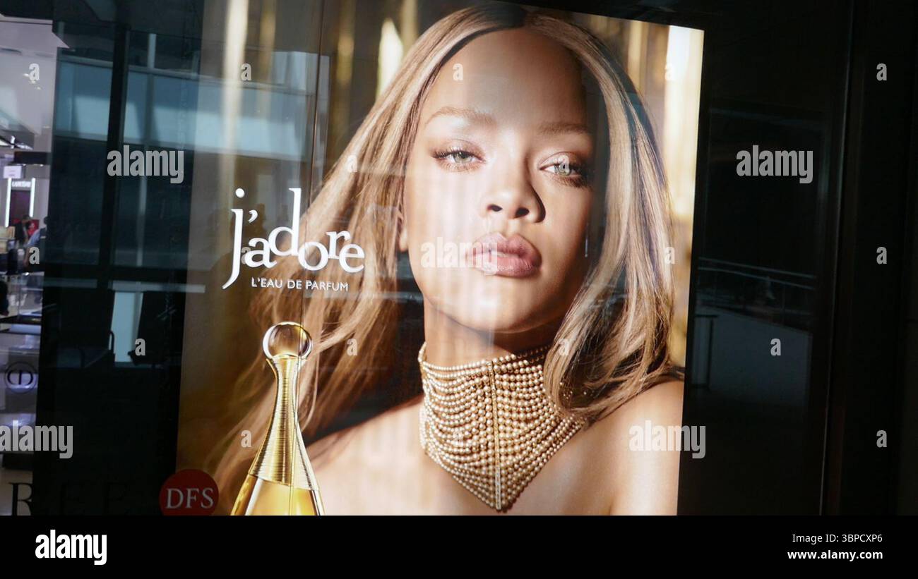 Los Angeles, California, USA 24th May 2025 Rihanna Dior Store Billboard ...