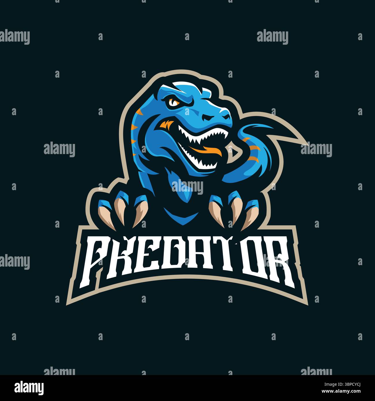 Raptor mascot logo design vector with modern illustration concept style ...
