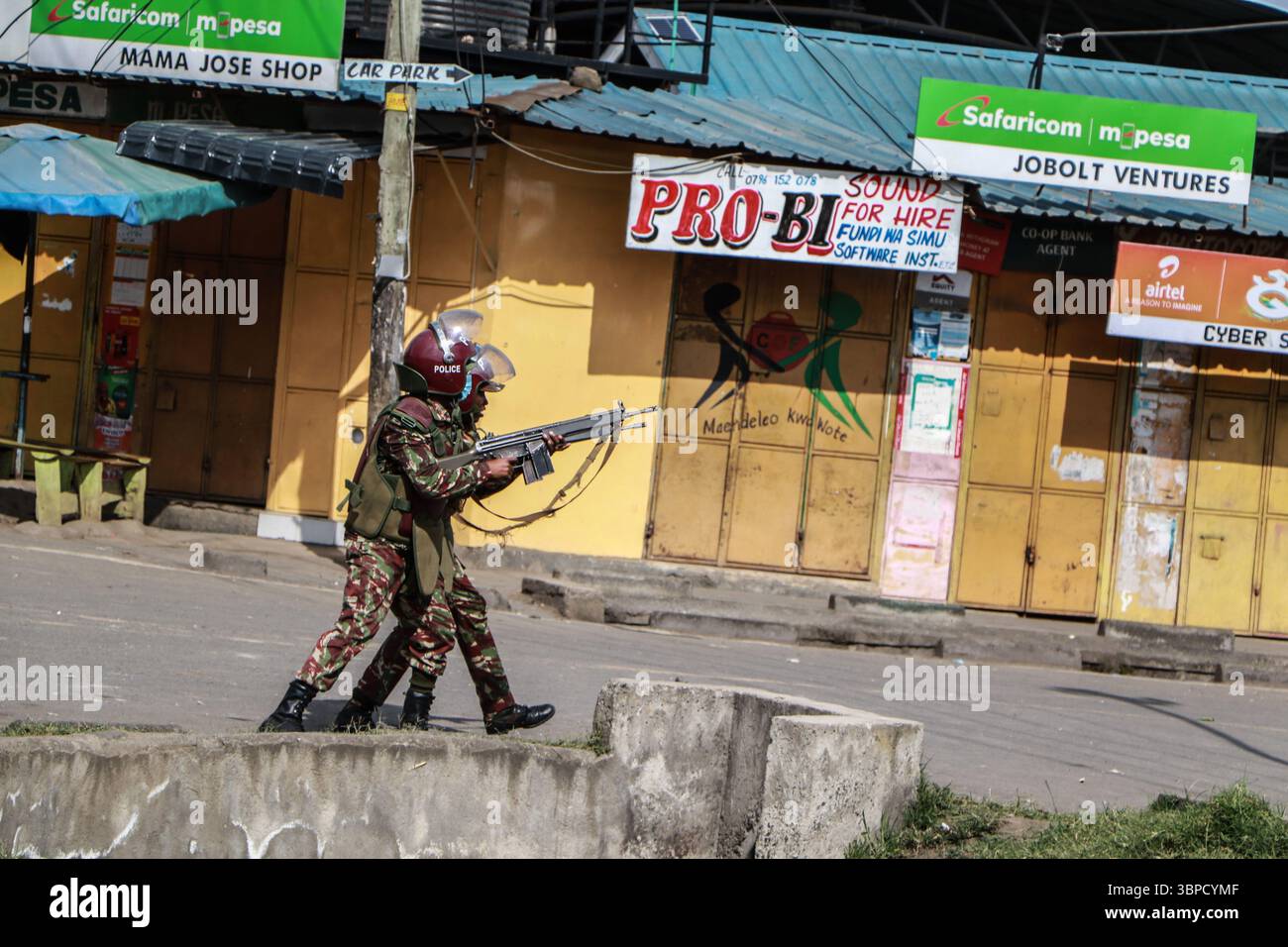 Nakuru, Kenya. 07th July, 2025. Police disperse demonstrators using ...