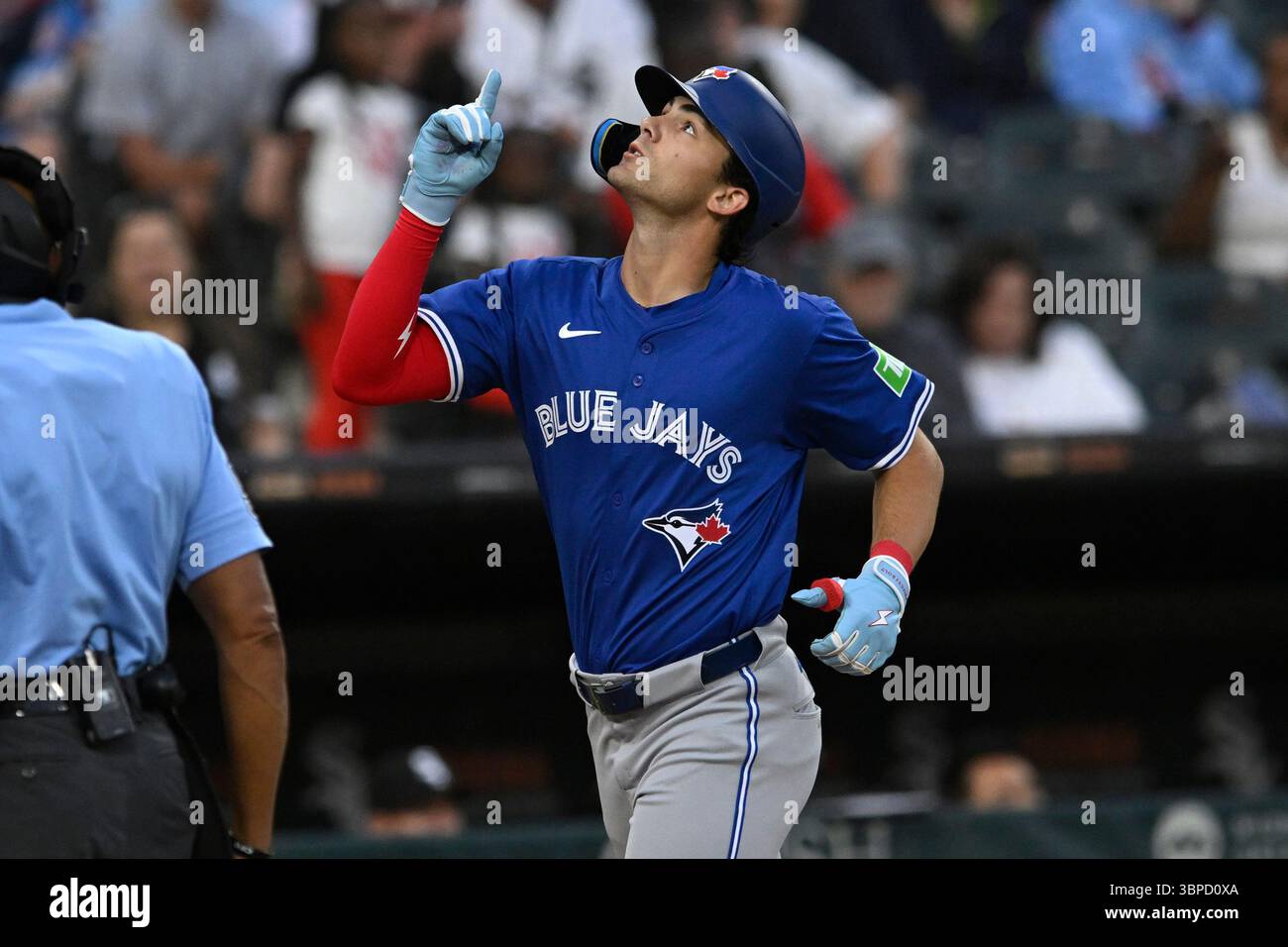 Toronto Blue Jays' Joey Loperfido celebrates after hitting a solo home ...