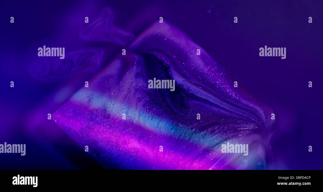 Neon cube sparkling fluid defocused hi-res stock photography and images ...