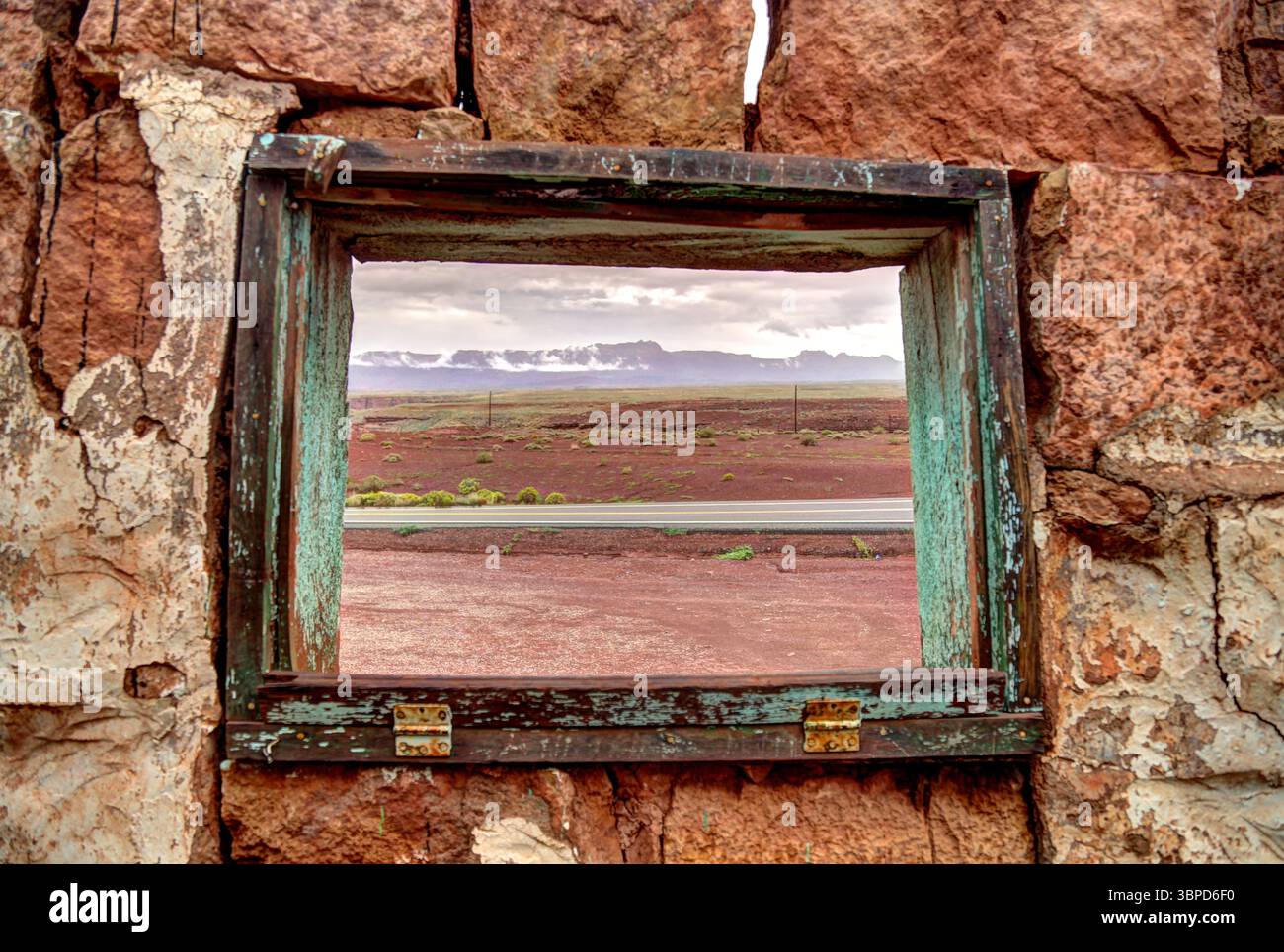 Views of the Mormon settlement in the Painted Desert in Arizona Stock ...