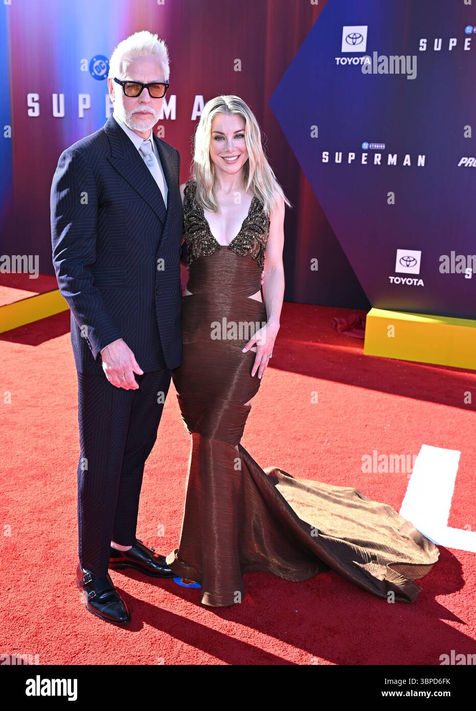 Hollywood, USA. 07th July, 2025. James Gunn and Jennifer Gunn Holland ...