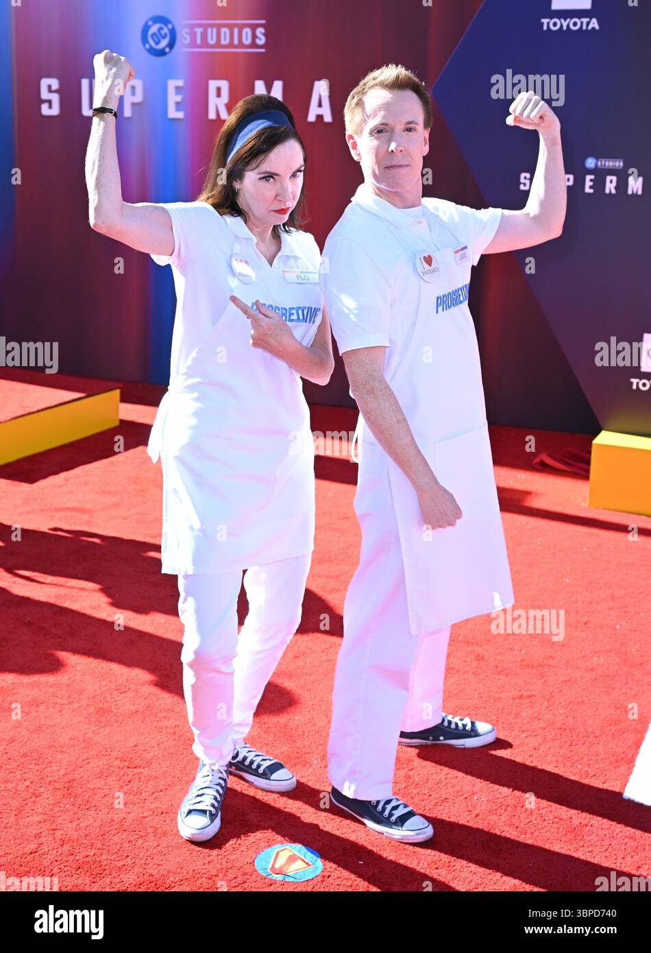 Stephanie Courtney and Jim Cashman arriving to DC Studios’ “Superman ...