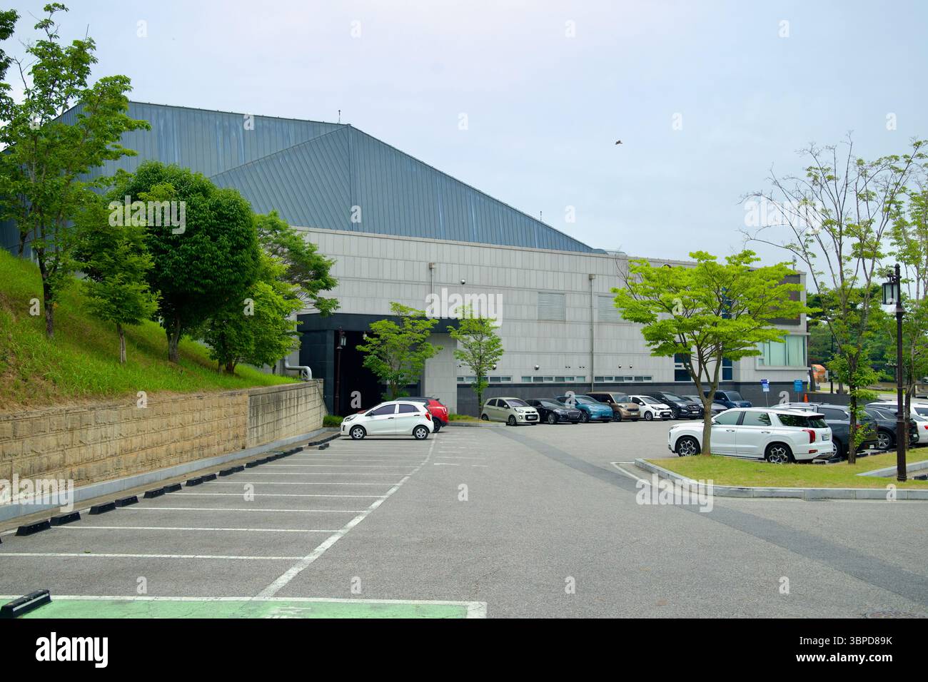 Buyeo County, South Korea - June 13th 2025: A modern concrete and metal ...