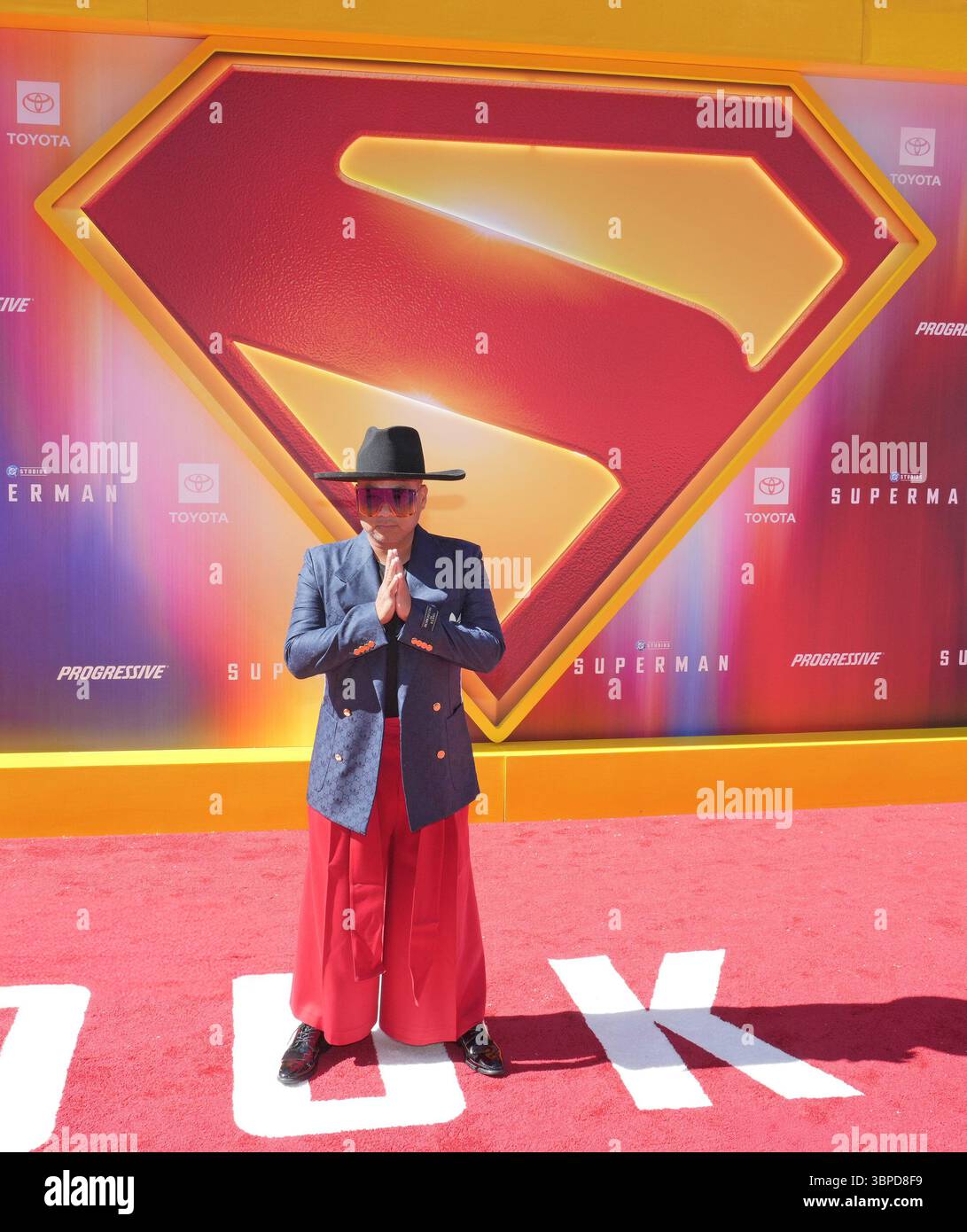 JEFRE arrives at the Warner Bros. SUPERMAN Los Angeles Premiere held at ...