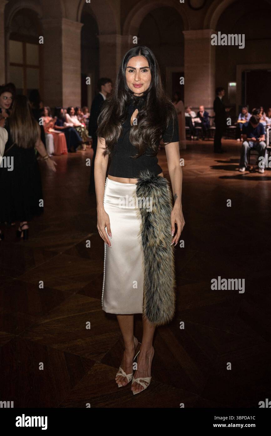 Diala Makki attends the Georges Hobeika Haute Couture Fall Winter 2025-2026 show, as part of ...