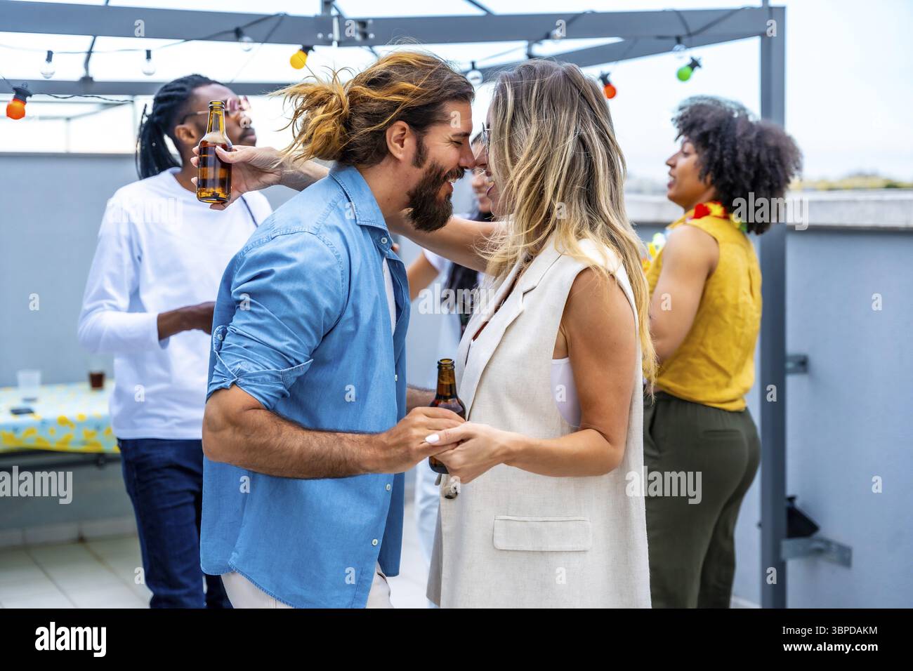 Diverse female couple dancing joyfully hi-res stock photography and ...