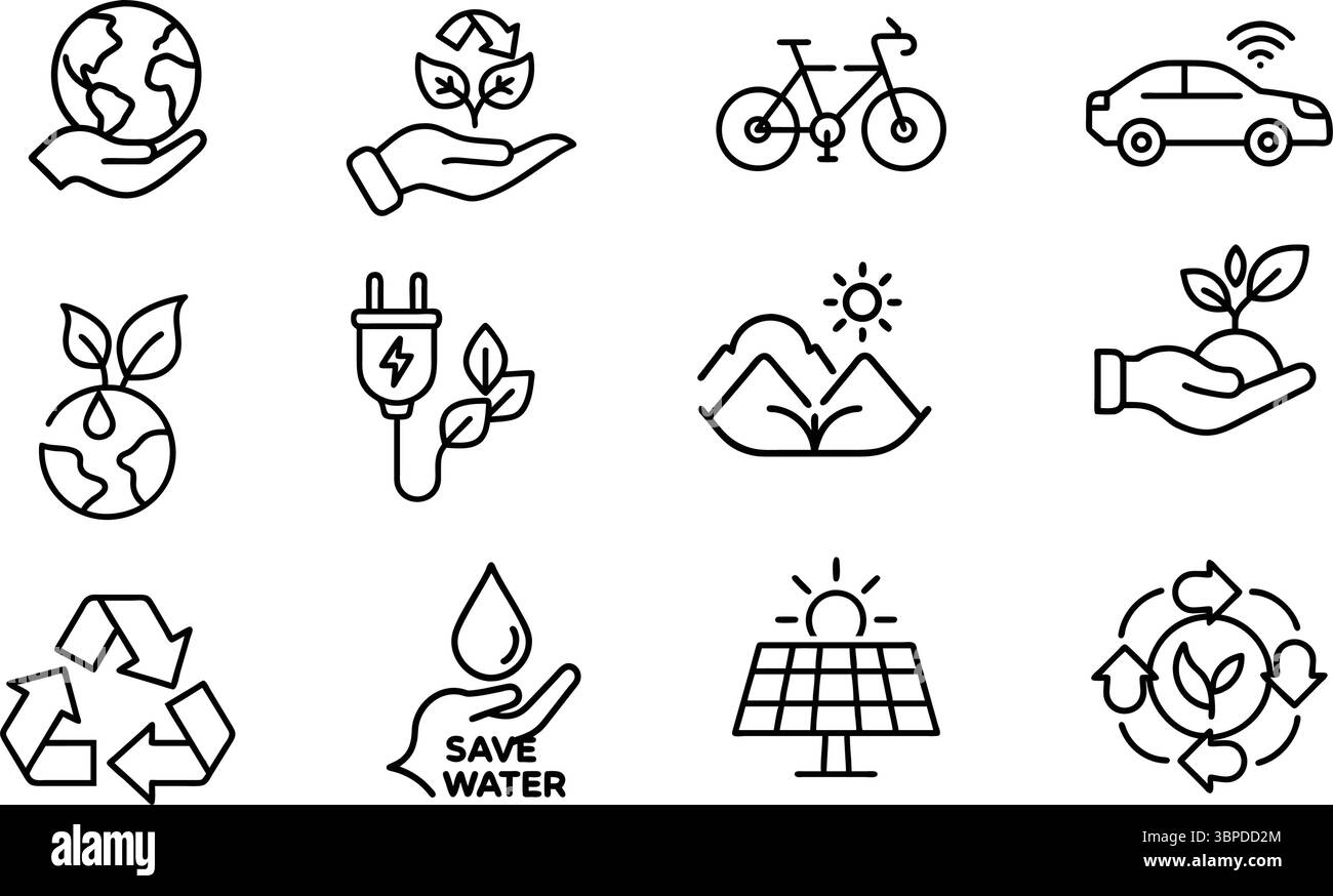 Clean energy eco friendly Stock Vector Images - Alamy