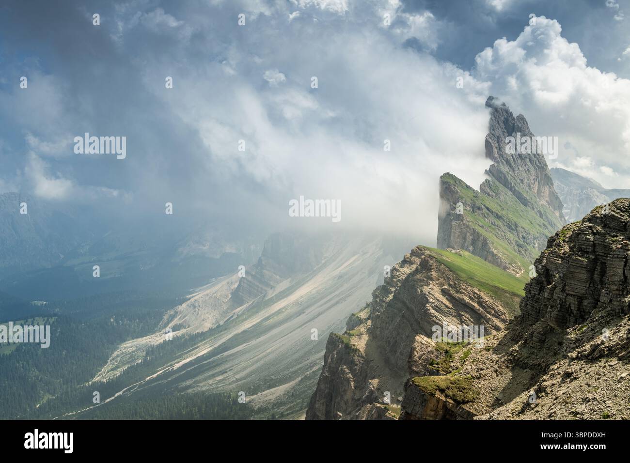 Iconic Seceda Ridge in the Heart of the Dolomites Stock Photo - Alamy