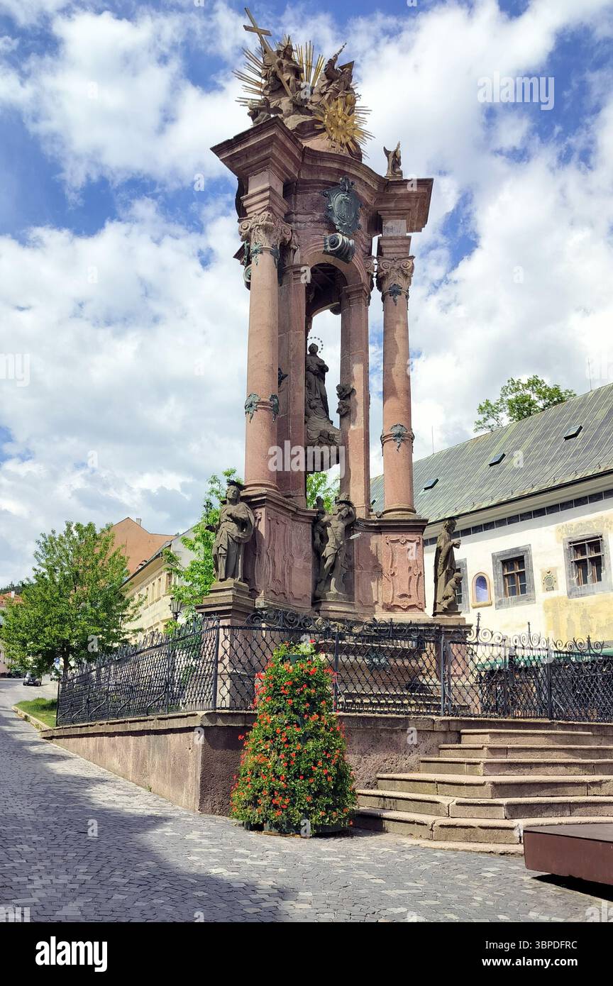 Baroque Trinity Column, aka Plague column, in the Holy Trinity Square ...