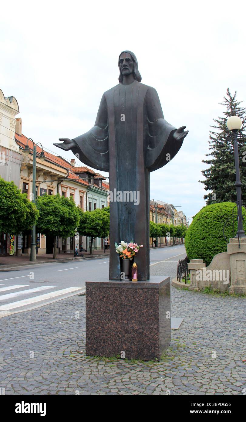 Statue of Jesus Christ, created by Slovak sculptor Martin Pala in 2008 ...