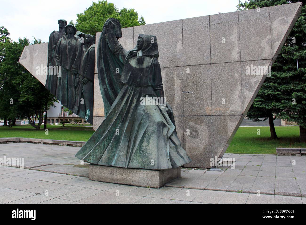 Monument to the 1919 Slovak Soviet Republic, unveiled in 1975, located ...