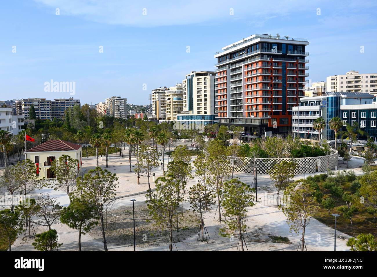 Vlora, Albania - June 17, 2025: The city of Vlora on Albanian Riviera ...
