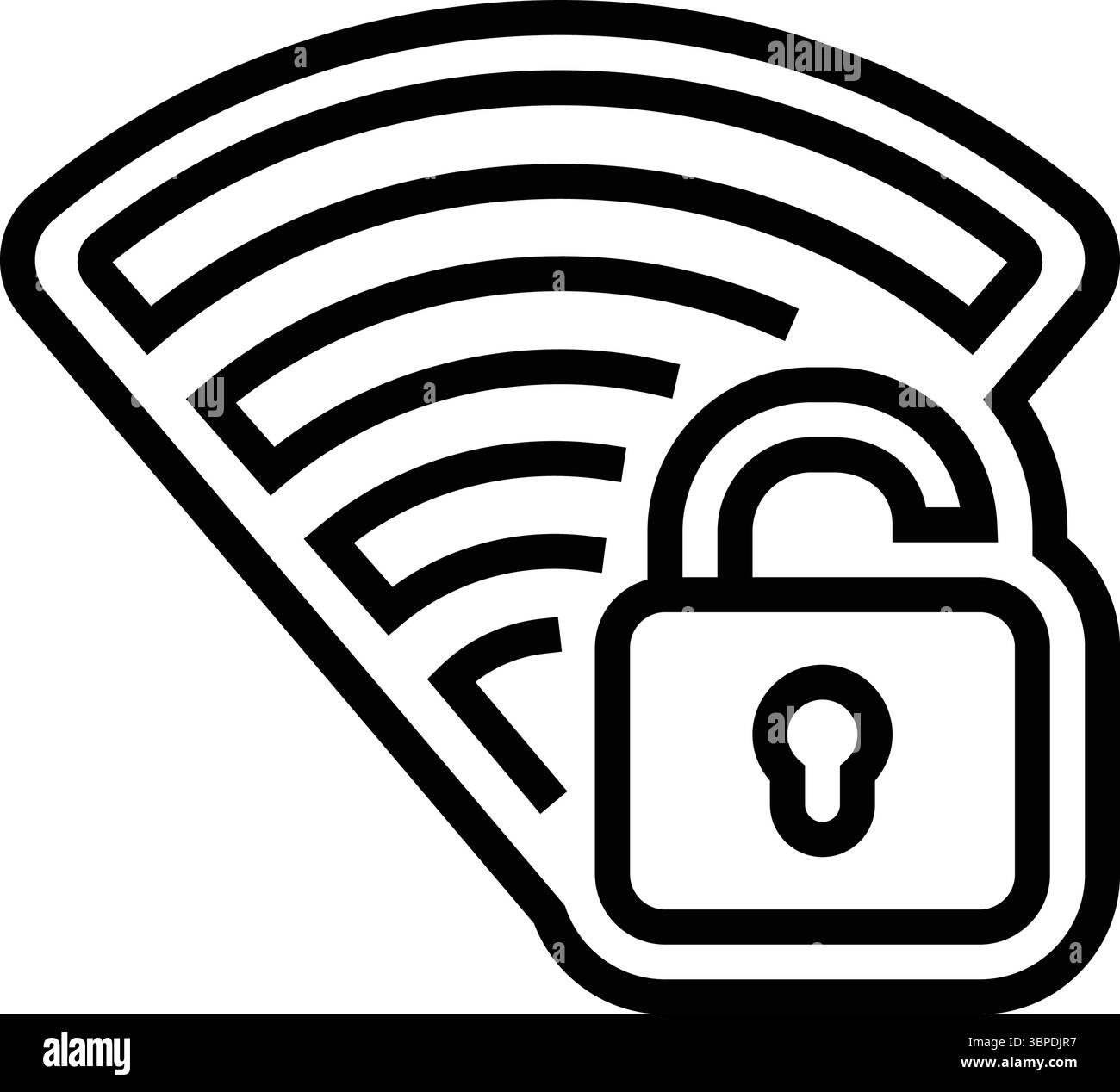 wi fi connectivity line icon vector illustration Stock Vector Image ...