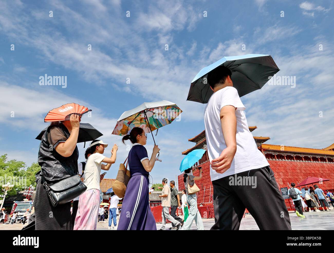 Tourists visit the Palace Museum amid hotwave in Beijing, China, 5 July ...