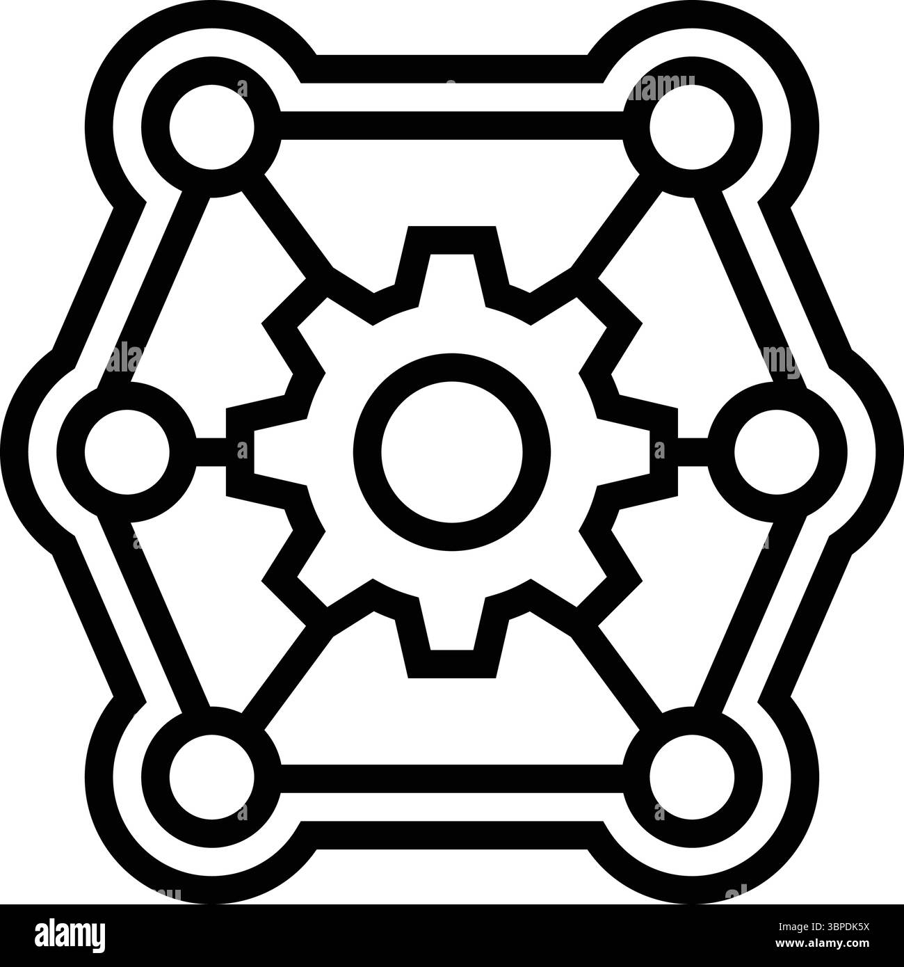 multi functionality line icon vector illustration Stock Vector Image ...
