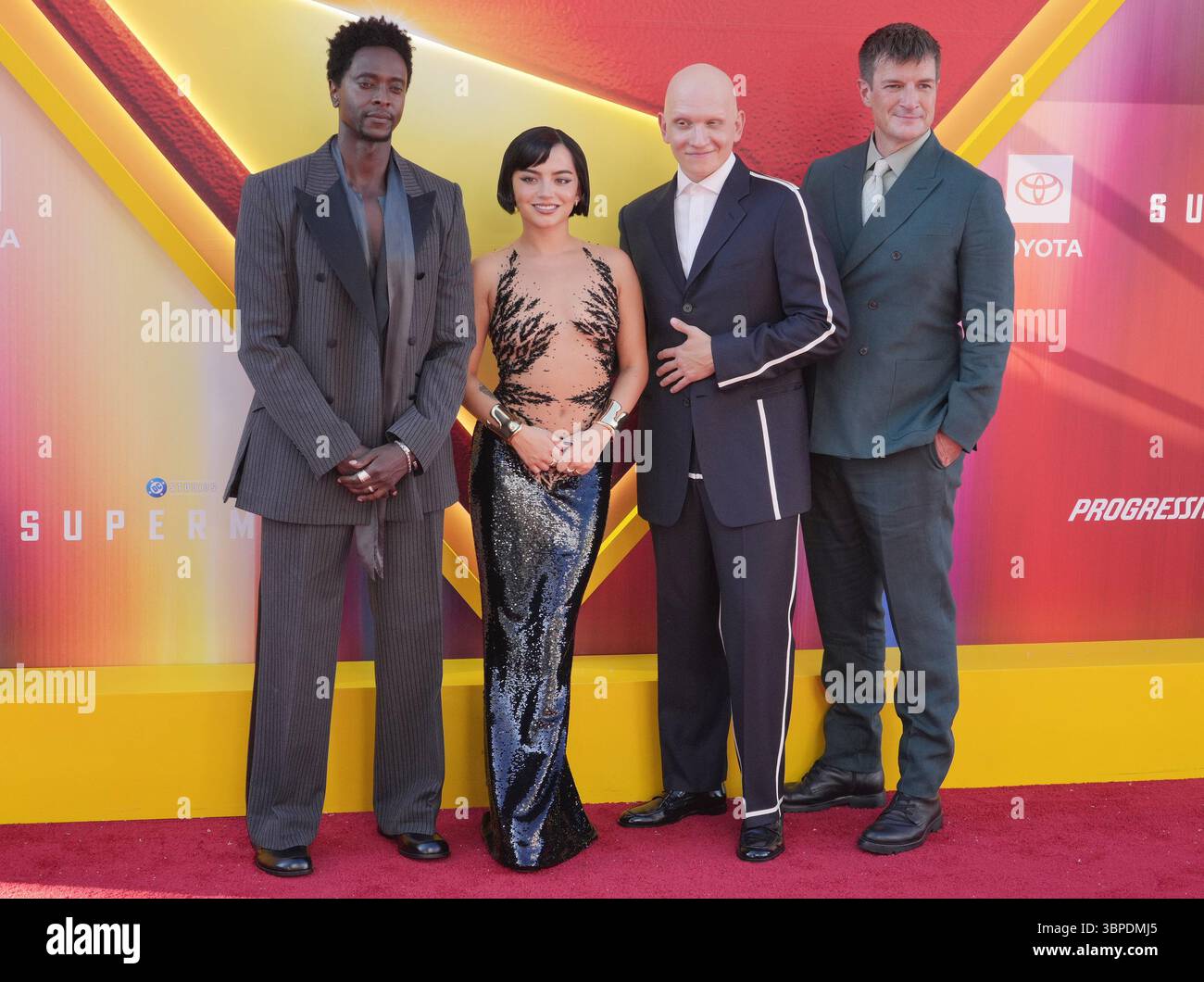Los Angeles, USA. 07th July, 2025. (L-R) Edi Gathegi, Isabela Merced ...