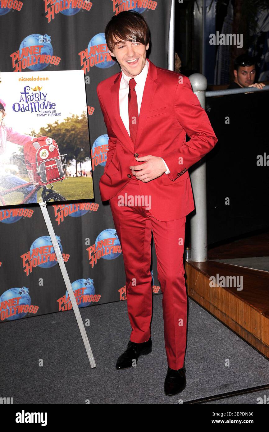 Drake Bell promote their new movie "A Fairly Odd Movie: Grow Up, Timmy ...