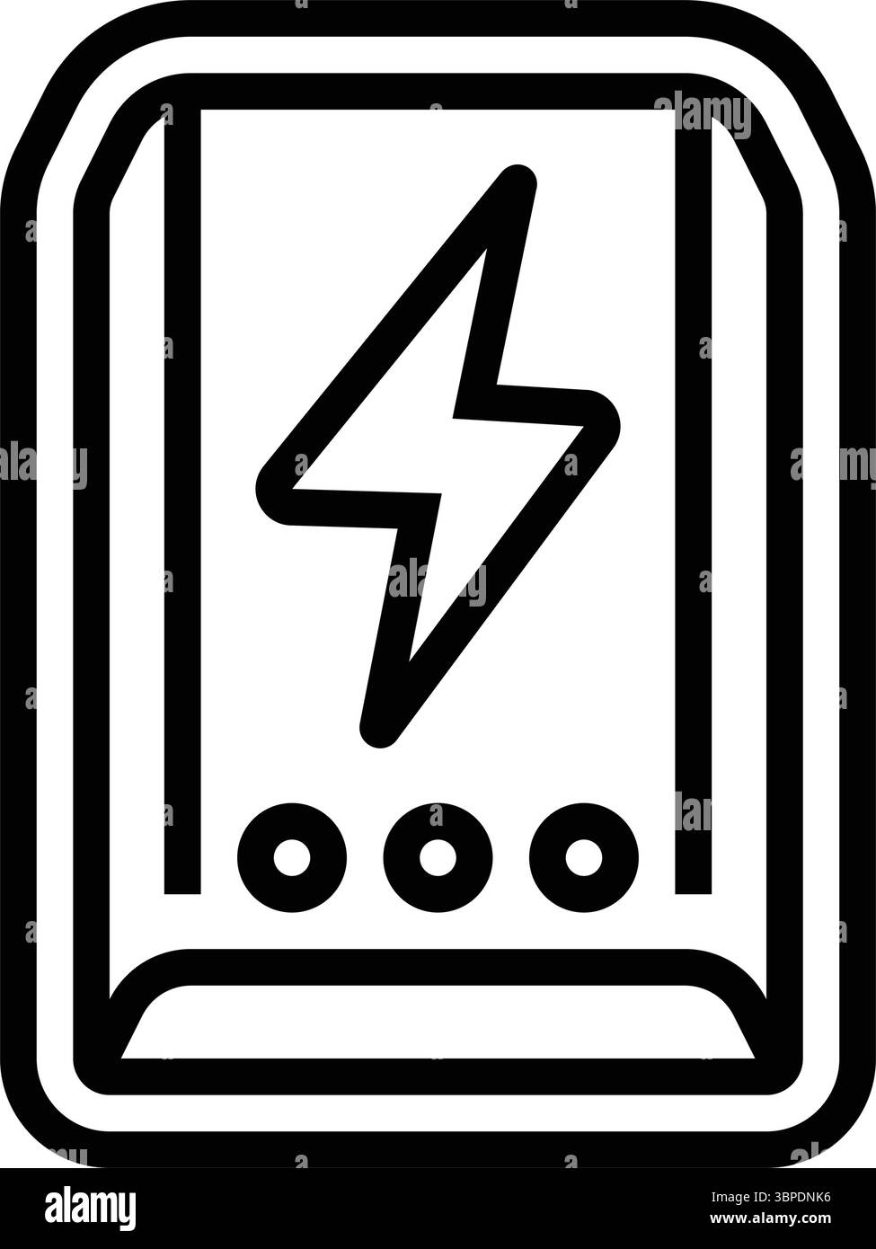 portable charging option line icon vector illustration Stock Vector Image & Art - Alamy