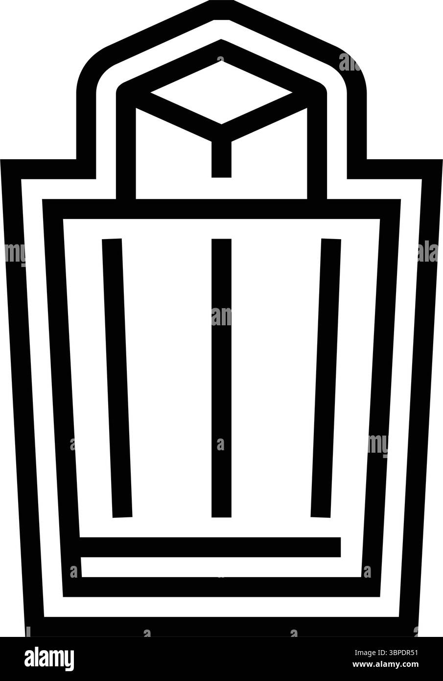 easy disposal line icon vector illustration Stock Vector Image & Art ...