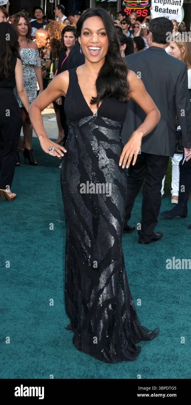 Rosario Dawson at the premiere of 'Zookeeper' held at the Regency ...