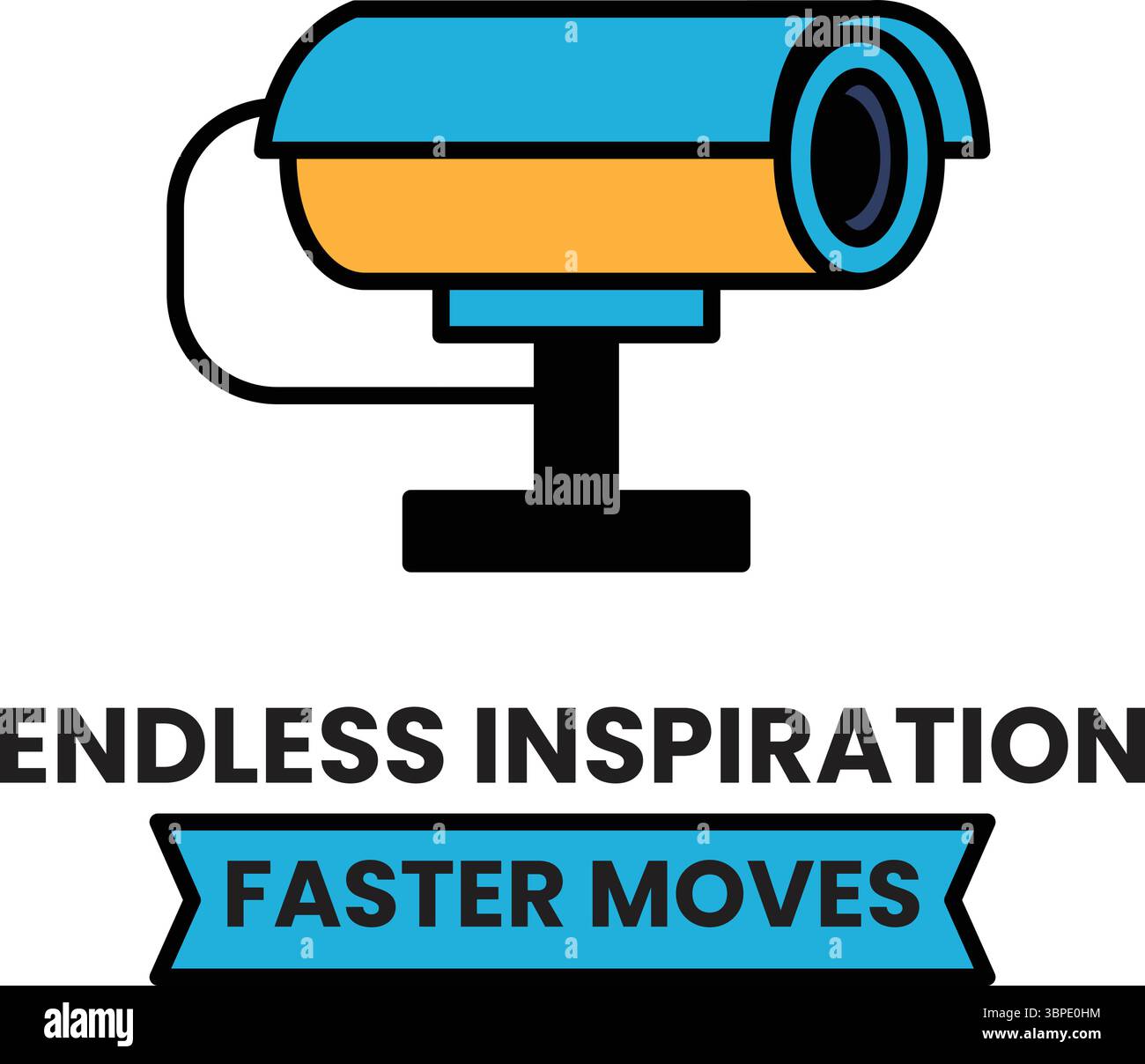 Endless inspiration faster moves is the slogan of this logo. The logo ...