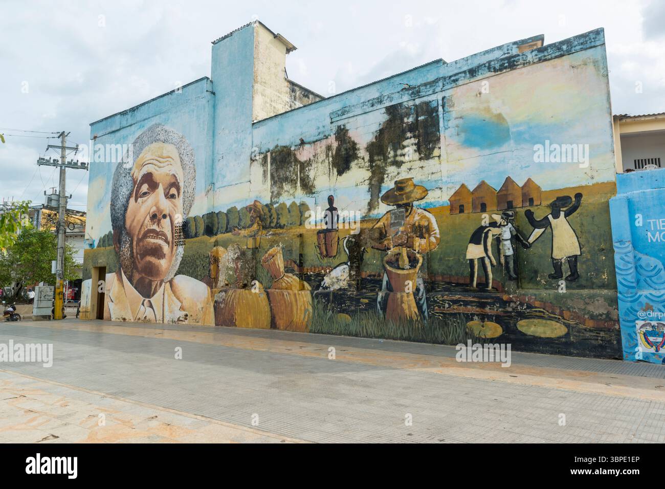 Mural by writer Manuel Zapata Olivella in Lorica,defender of cultural ...