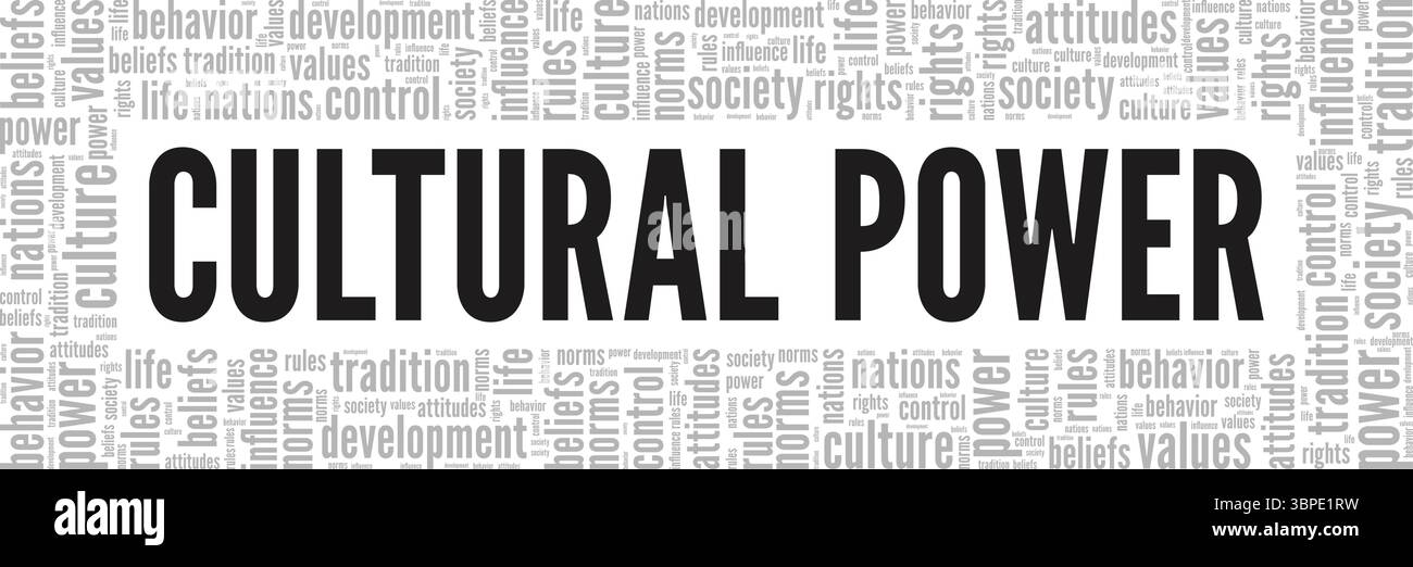 Cultural Power word cloud conceptual design isolated on white ...
