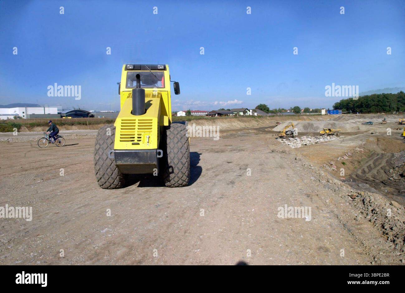 ground leveling and flattening in road construction and traffic ...