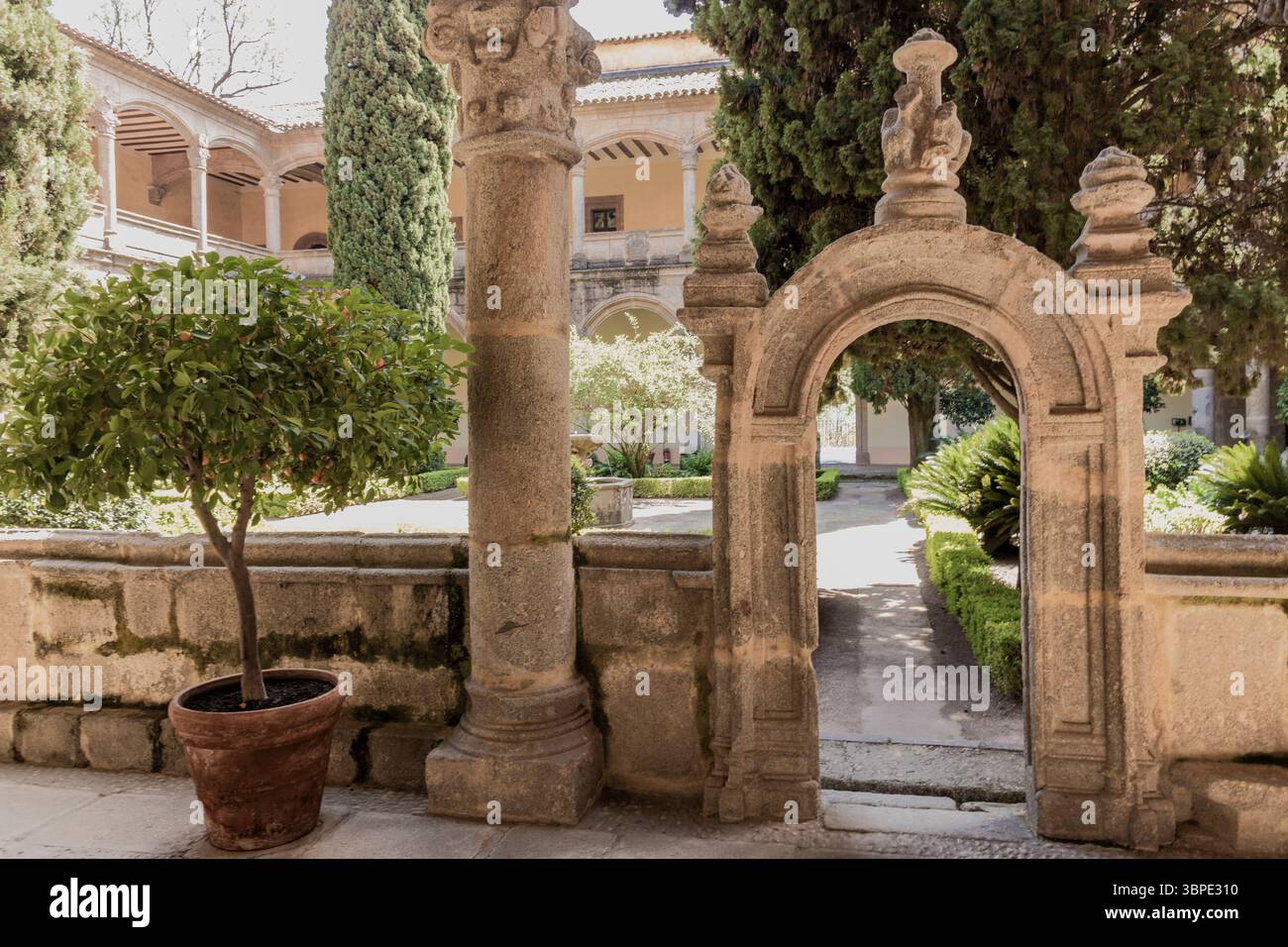 Sunlight illuminating serene monastery hi-res stock photography and ...