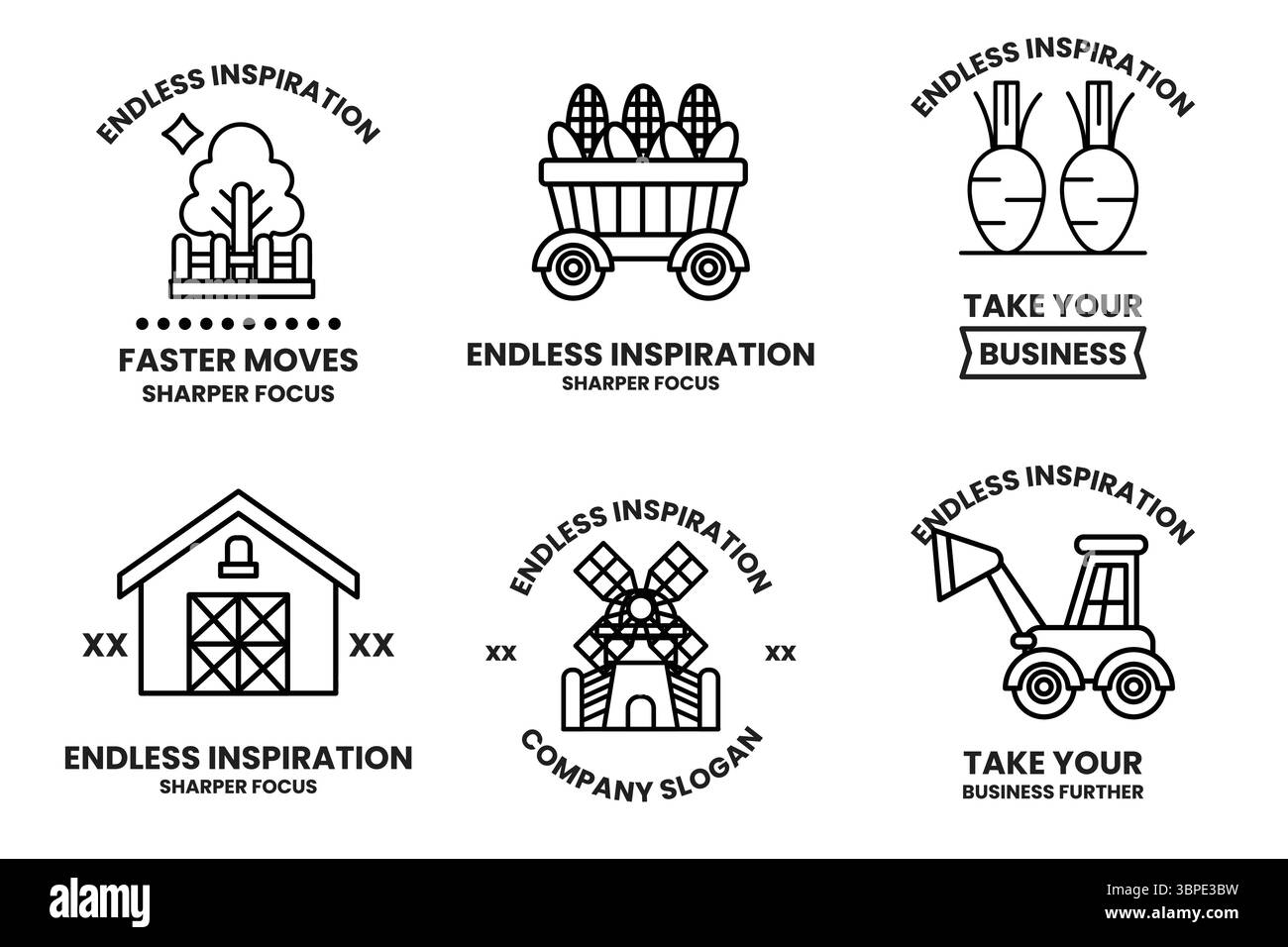 Endless inspiration logo. It's important not just write what is on ...