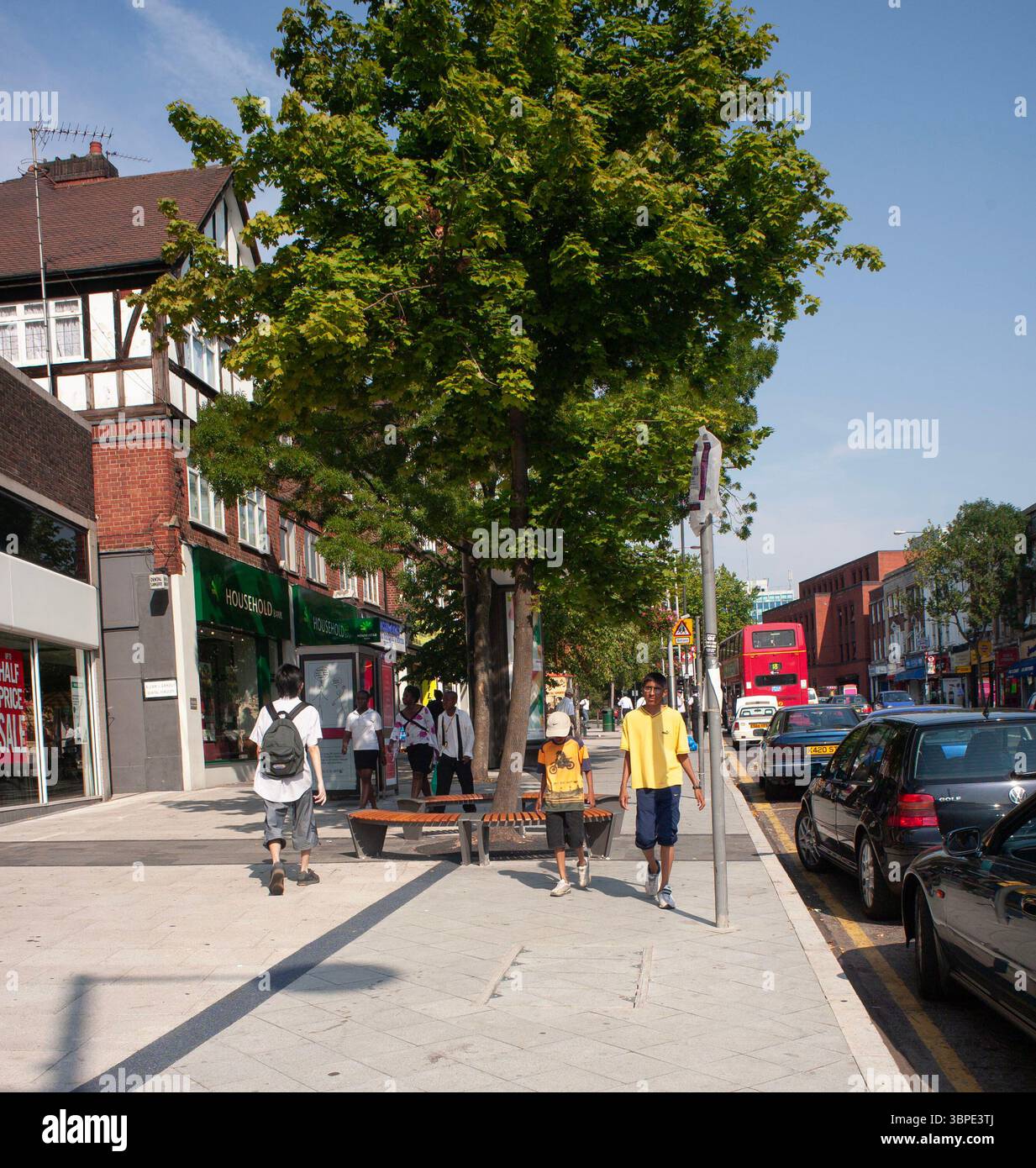 Street Scene, Wembley High Road, north London, south east England in ...