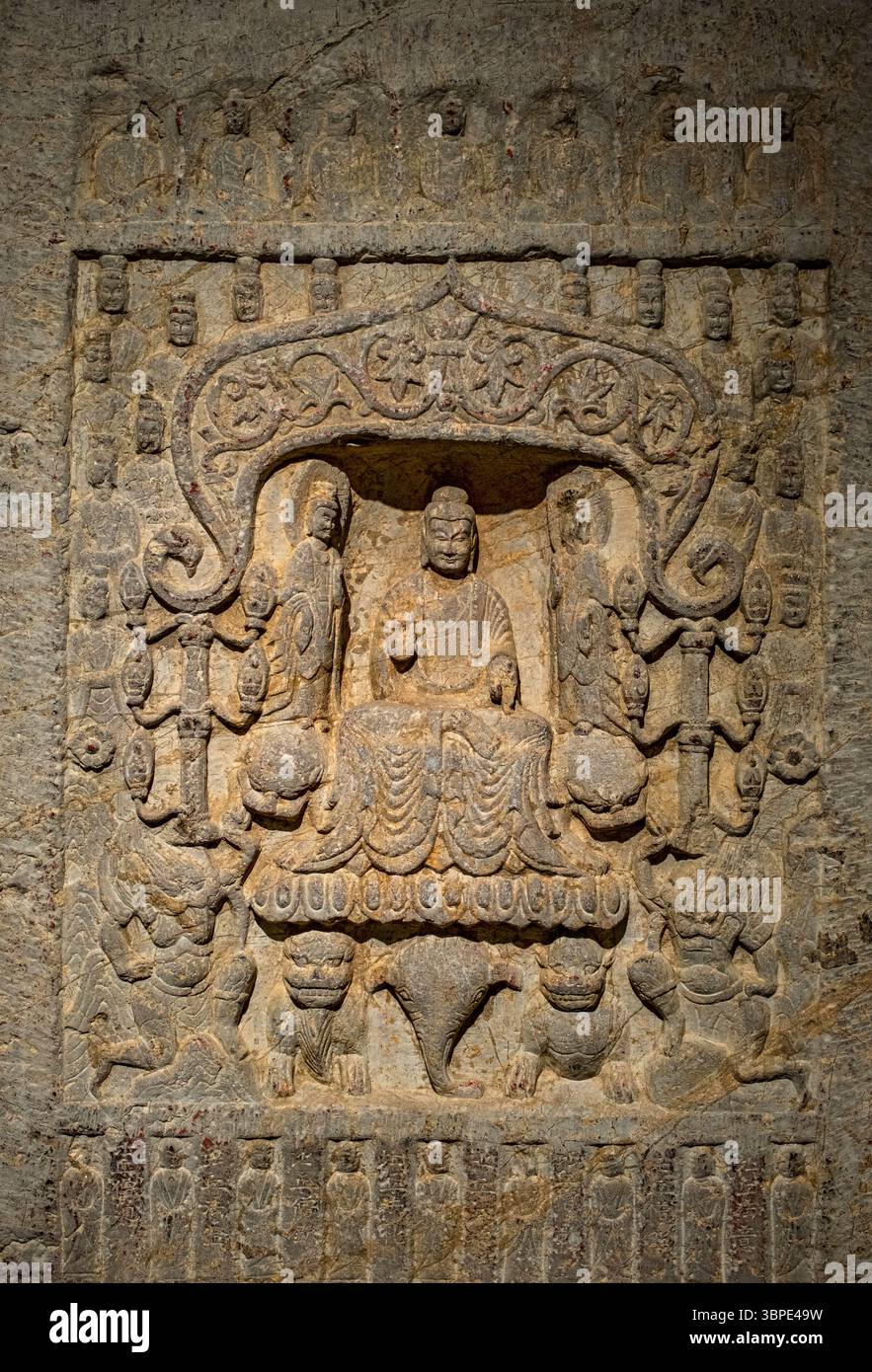 Shanghai, China - May 01 2025. Medieval Chinese Buddhist iconography ...